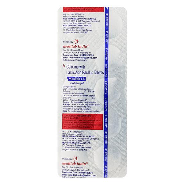 MEXILAB LB Tablet 10's : Price, Uses, Side Effects | Netmeds