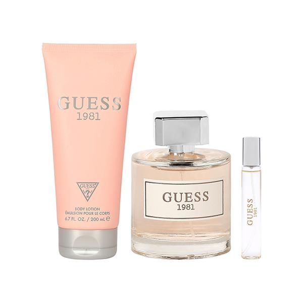 Buy Guess 1981 Women Gift Set Eau De Toilette 100ml + 15ml + Body ...