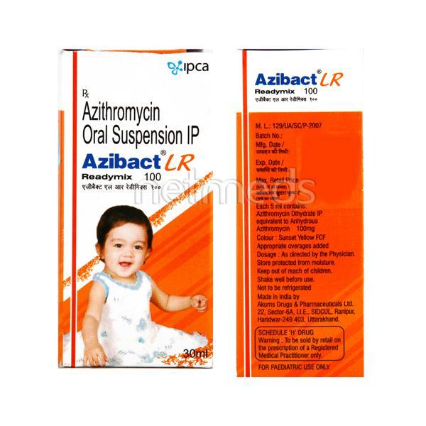 Buy Azibact LR 100mg Readymix Suspension 30ml Online at Upto 25% OFF ...