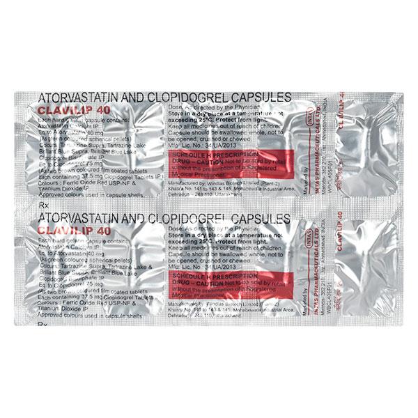 Buy CLAVILIP 40 Capsule 10's Online at Upto 25% OFF | Netmeds