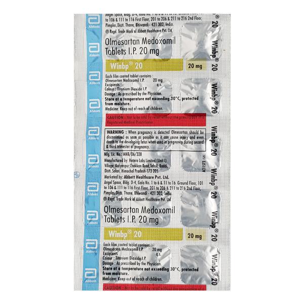WINBP 20mg Tablet 15's : Price, Uses, Side Effects | Netmeds