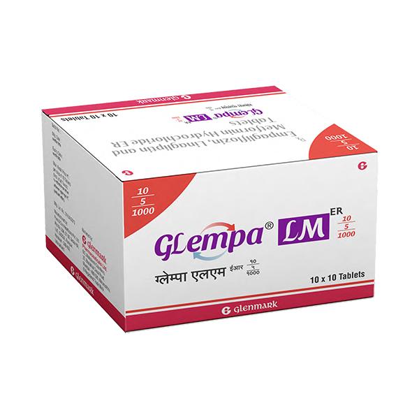 Glempa Lm ER 10/5/1000 Tablet 10's Price, Uses, Side effects | Netmeds