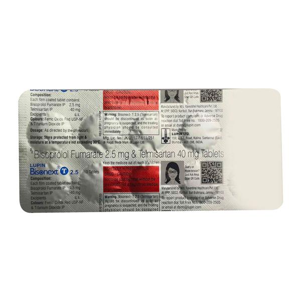 LUPIN BISONEXT T 2.5 Tablet 10's Price, Uses, Side effects, Substitutes ...