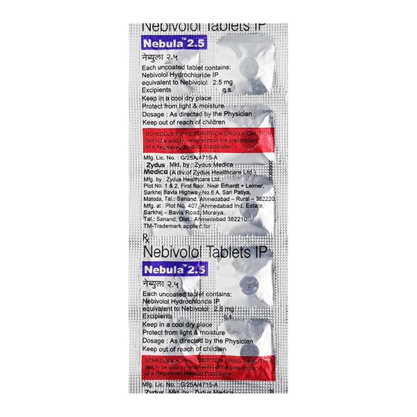 Nebula 2.5mg Tablet 10'S : Price, Uses, Side Effects | Netmeds
