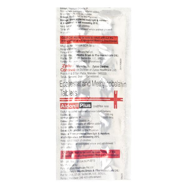 Aldonil Plus Tablet 10'S Price, Uses, Side effects, Substitutes | Netmeds