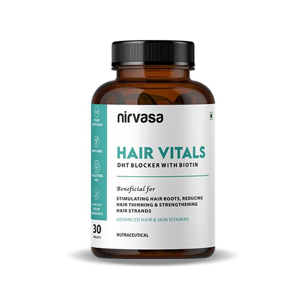 Buy Nirvasa DHT Blocker with Biotin Tablet, 60 Tablet 60 gm Online at ...