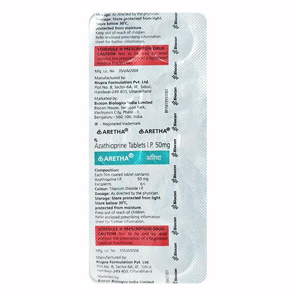 Aretha 50mg Tablet 10'S Price, Uses, Side effects, Substitutes | Netmeds