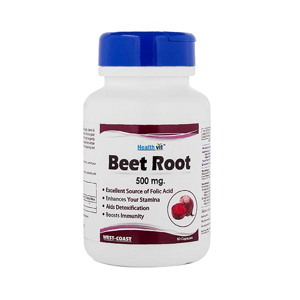 Buy Healthvit Beet Root Capsules For Immunity Booster 60's Online at ...