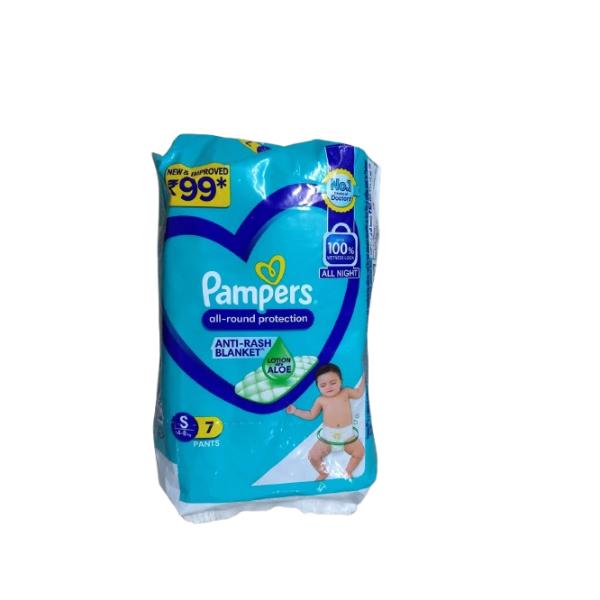 Pampers All Round Protection Anti Rash Blanket Diaper Pants (S) 7 s ...