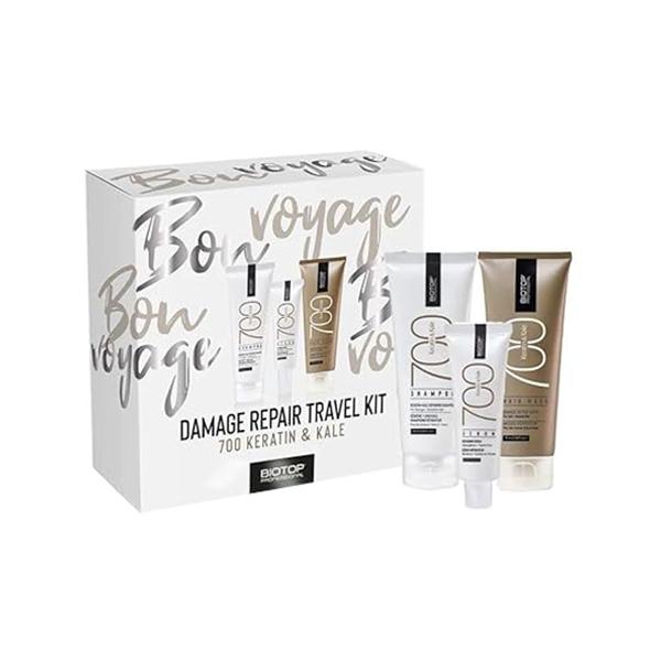Biotop Professional 700 Keratin & Kale Damage Repair Travel Kit Shampoo ...