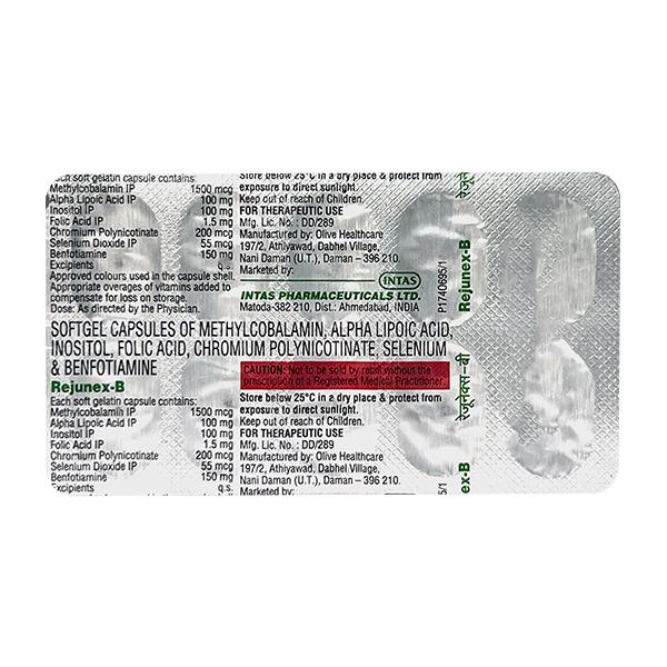 Buy REJUNEX B Soft Gelatin Capsule 10's Online | Netmeds