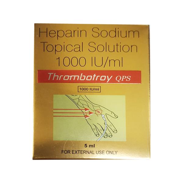 Thrombotroy Qps Solution 5ml Price, Uses, Side effects, Substitutes ...