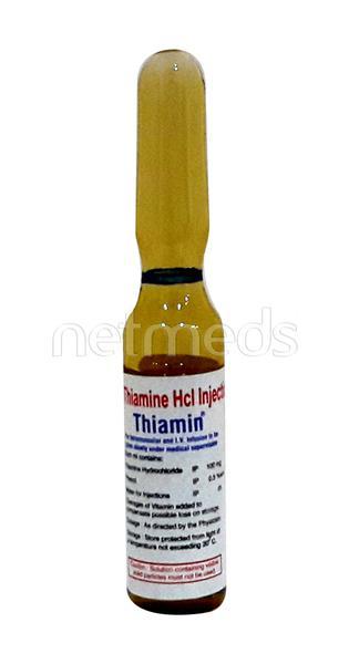 Thiamin Injection 2ml Price, Uses, Side effects, Substitutes | Netmeds