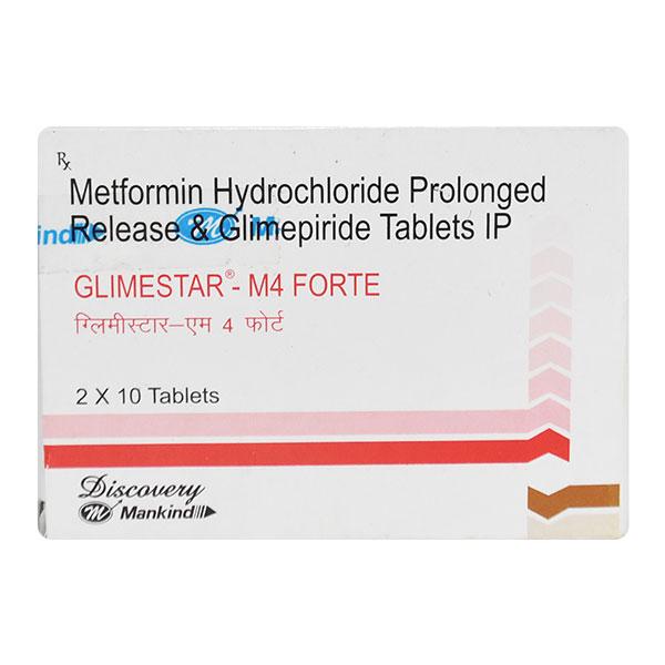 Glimestar M4 Forte Tablet 10'S : Price, Uses, Side Effects | Netmeds