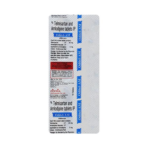 ODITEL AM 40mg Tablet 10's : Price, Uses, Side Effects | Netmeds