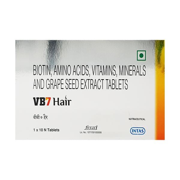 VB7 Hair Tablet 10'S - Price, Uses, Side Effects | Netmeds