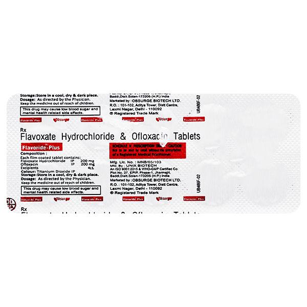 FLAVORIDE PLUS 200 Tablet 10's Price, Uses, Side effects, Substitutes ...