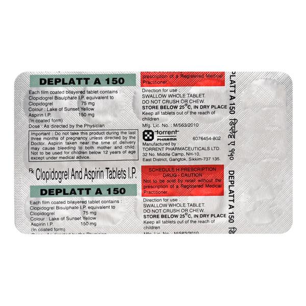 Deplatt A 150mg Tablet 15'S Price, Uses, Side effects, Substitutes ...