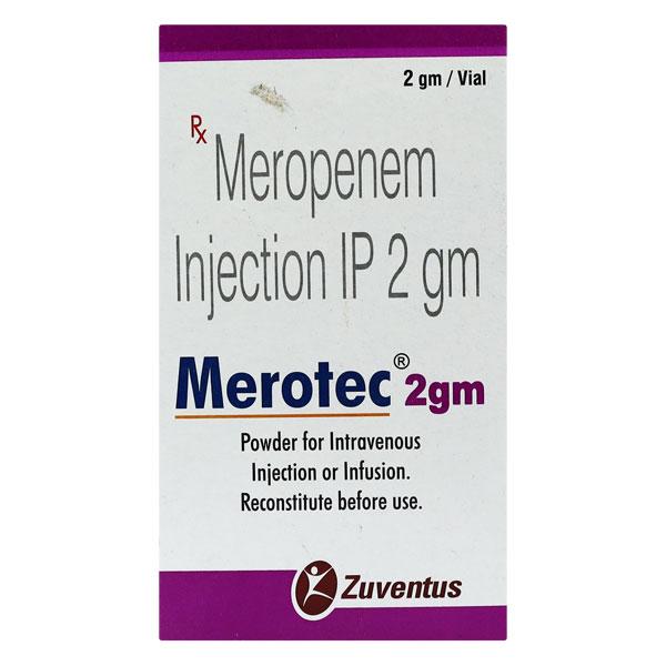 Buy Merotec 2Gm Injection 1'S Online at Upto 25% OFF | Netmeds