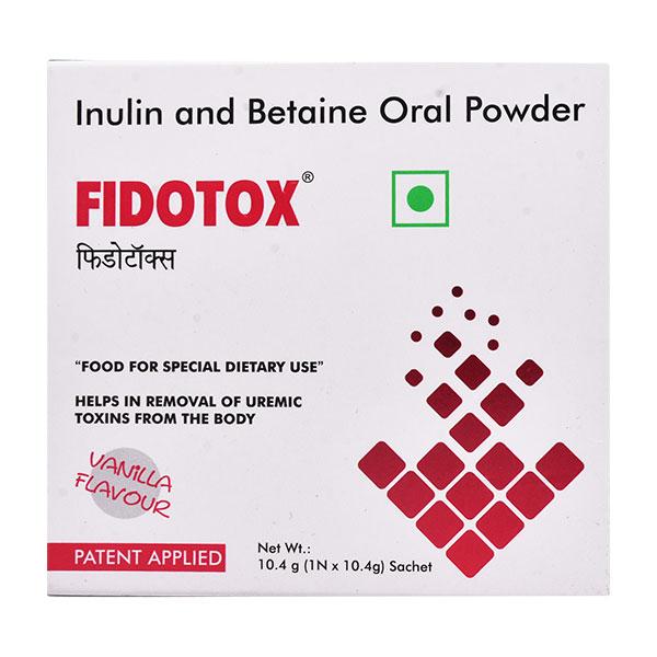 FIDOTOX VANILLA FLAVOUR Oral Powder 10.4gm Price, Uses, Side effects ...