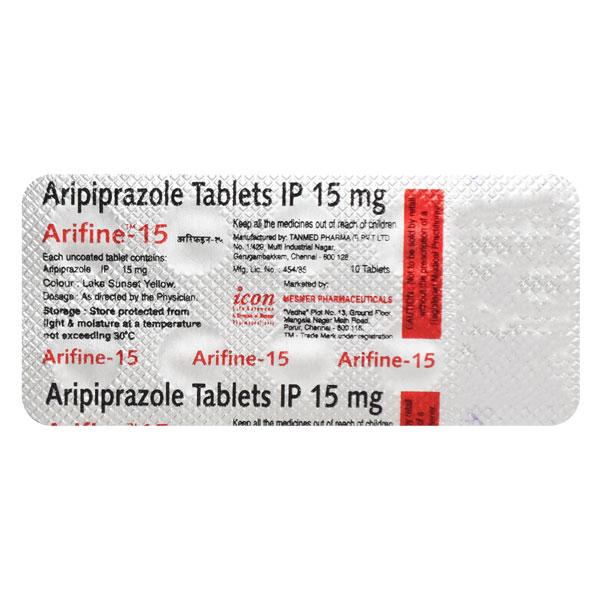 Arifine 15mg Tablet 10'S Price, Uses, Side effects, Substitutes | Netmeds