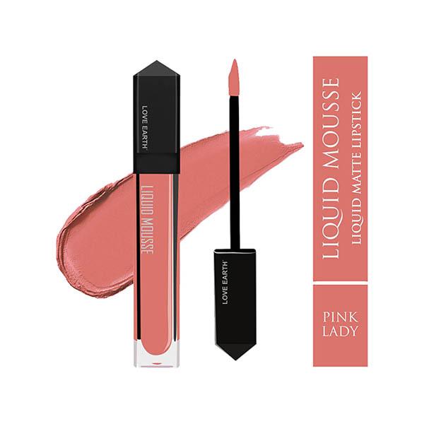 Buy Love Earth Liquid Mousse Lipstick - Pink Lady Matte Finish ...