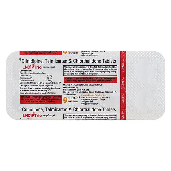 LNDIP TRIO Tablet 10's Price, Uses, Side effects, Substitutes | Netmeds
