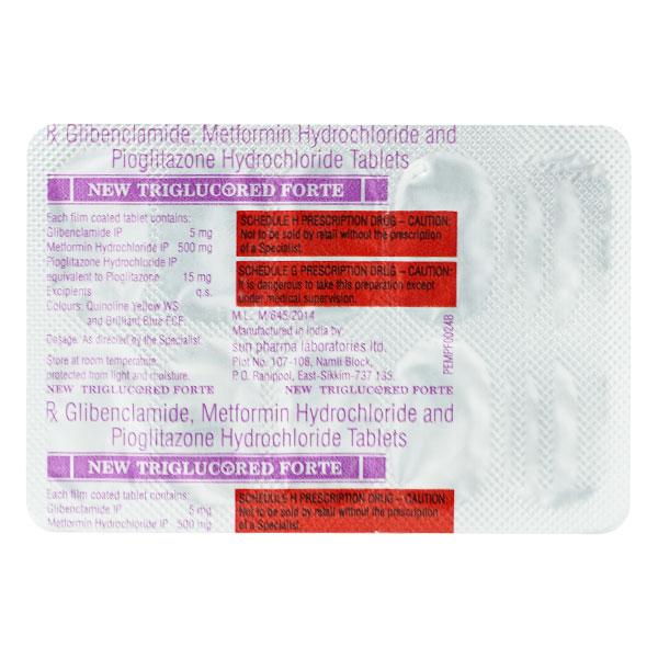 NEW Triglucored Forte Tablet 10'S - Price, Uses, Side Effects | Netmeds
