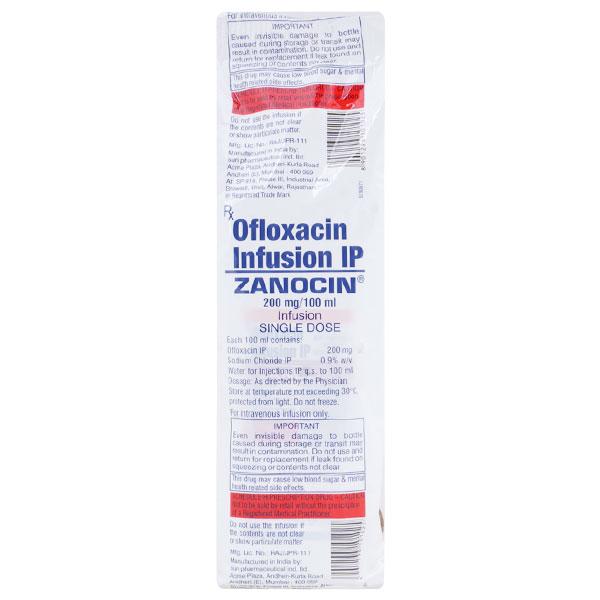 Zanocin Infusion 100ml - Buy Medicines online at Best Price from ...