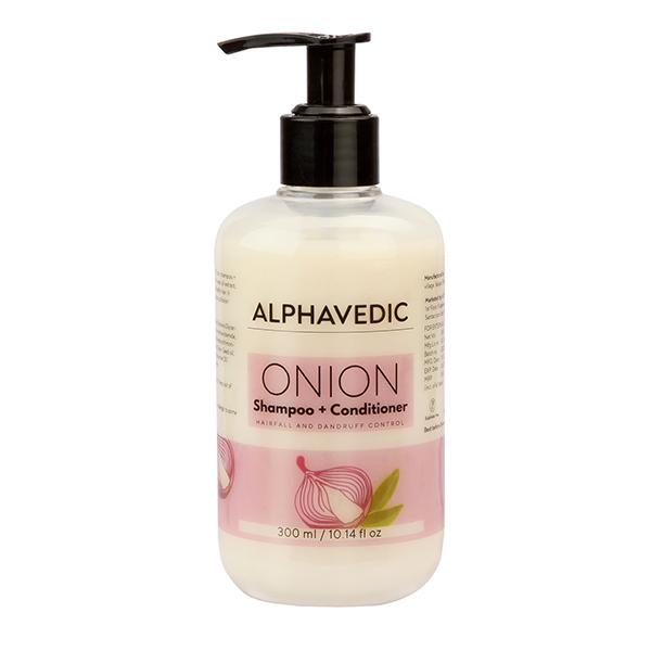 Buy Alphavedic Onion Shampoo + Conditioner 300 ml Online at Discounted ...