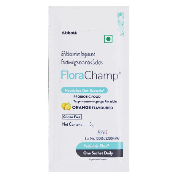 FLORACHAMP ORANGE FLAVOURED Sachet 5gm : Price, Uses, Side Effects ...