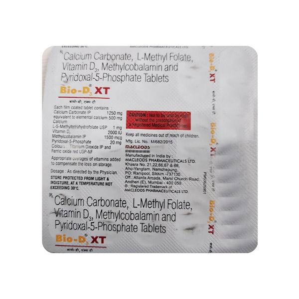 Buy BIO D3 XT Tablet 15's Online at Upto 25% OFF | Netmeds