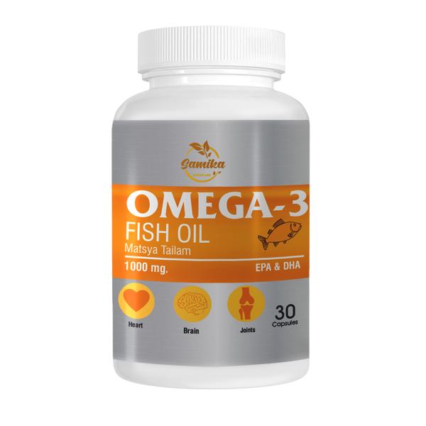 Buy Samika Nutricare Omega 3 Fish Oil 1000mg Capsules 30's Online at ...