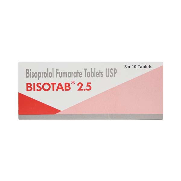 BISOTAB 2.5mg Tablet 10's : Price, Uses, Side Effects | Netmeds