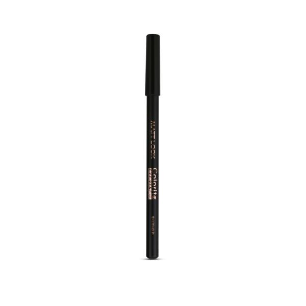 Matt Look Colorite Eye Pencil Enriched with Vitamin E, Bold Black-01 0.9 gm