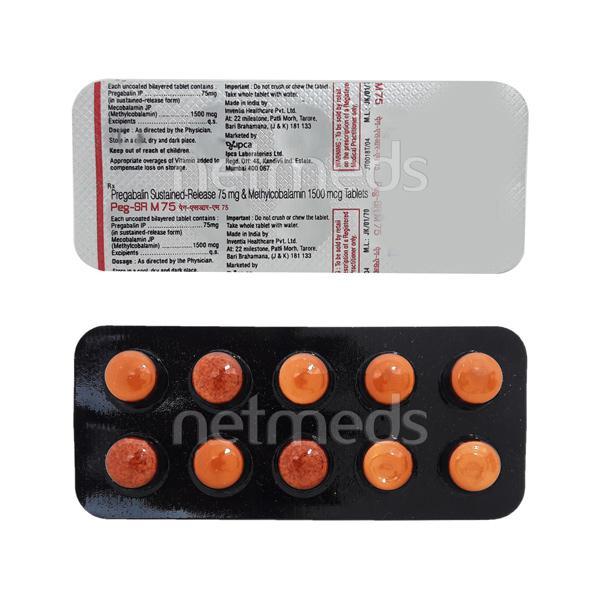 PEG SR M 75mg Tablet 10'S Price, Uses, Side effects, Substitutes | Netmeds