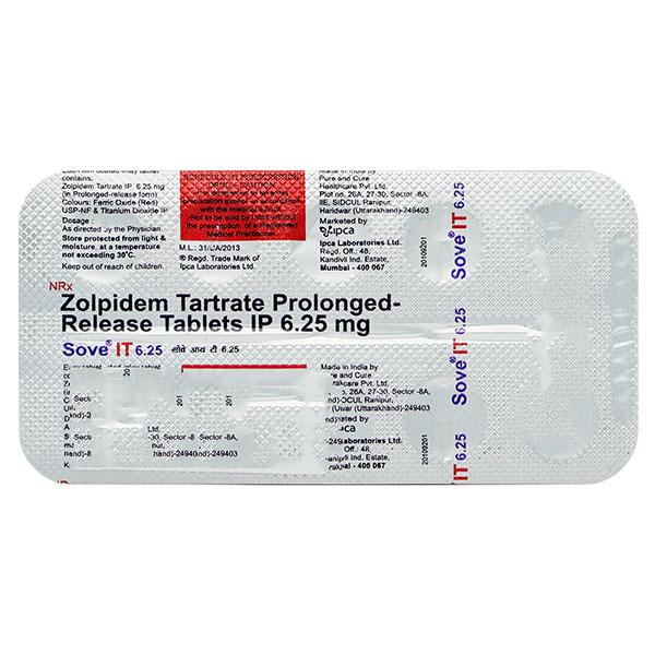 Sove IT 6.25mg Tablet 10'S - Price, Uses, Side Effects, and Substitutes ...