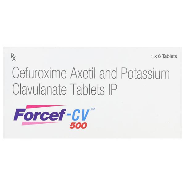 Forcef CV 500mg Tablet 6'S : Price, Uses, Side Effects | Netmeds