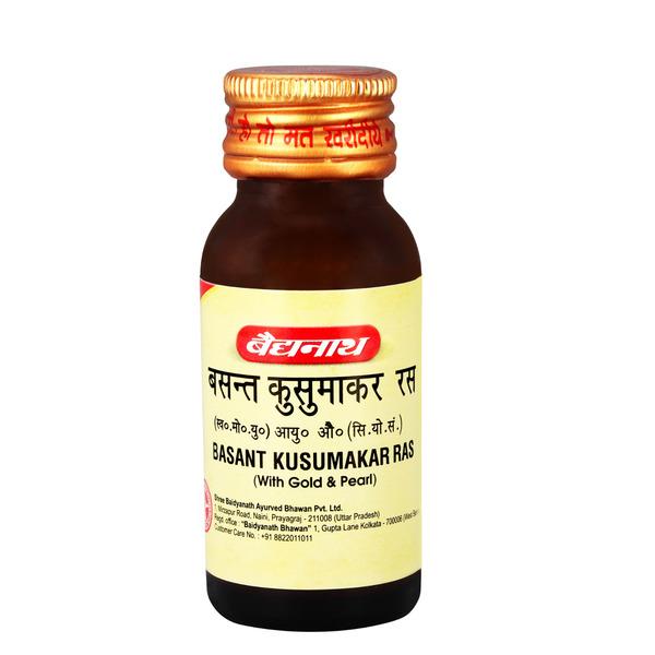 Baidyanath (Noida) Basant Kusumakar Ras with Gold and Pearl Tablet 25's ...