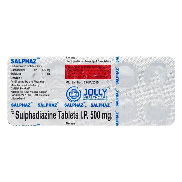 Salphaz 500mg Tablet 10'S - Price, Uses, Side Effects | Netmeds