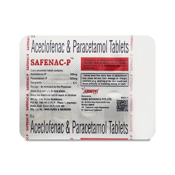 Safenac P Tablet 10'S Price, Uses, Side effects, Substitutes | Netmeds
