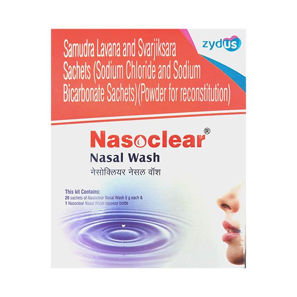 Buy NASOCLEAR NASAL WASH (20X5G) Kit 1's Online | Netmeds