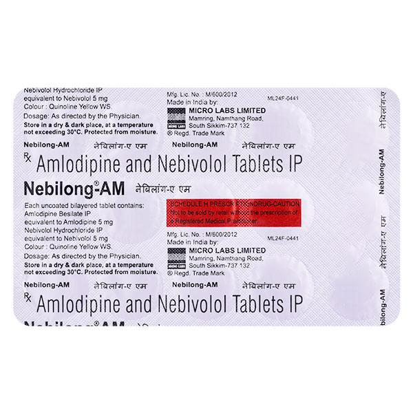 Buy NEBILONG AM Tablet 15's Online at Upto 25% OFF | Netmeds