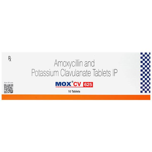 Buy MOX CV 625mg Tablet 10'S Online at Upto 25% OFF | Netmeds