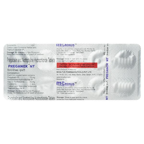 PREGANOX NT Tablet 10's Price, Uses, Side effects, Substitutes | Netmeds