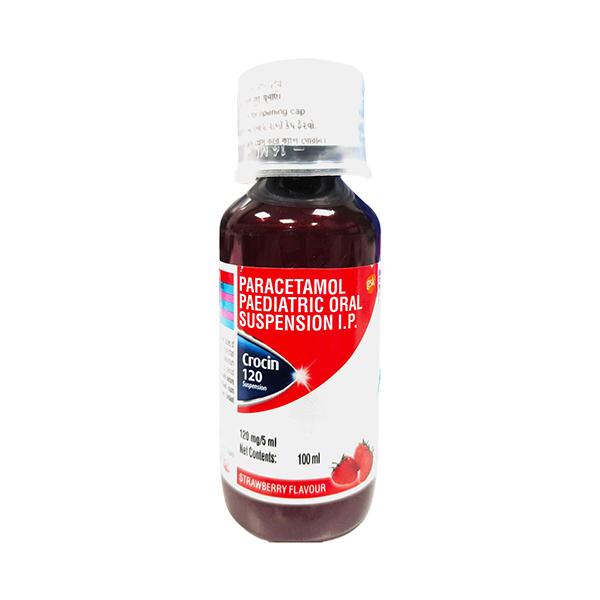 CROCIN 120 STRAWBERRY FLAVOUR Suspension 100ml Price, Uses, Side ...