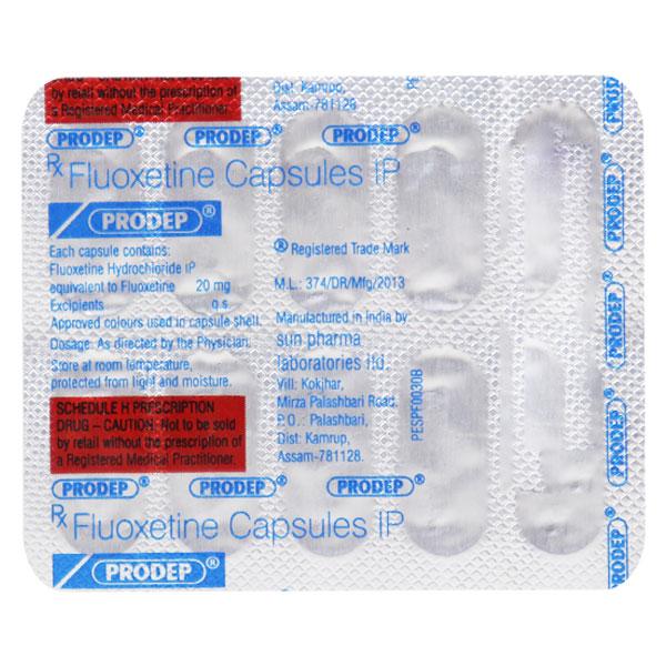 Prodep 20mg Capsule 10'S : Price, Uses, Side Effects | Netmeds