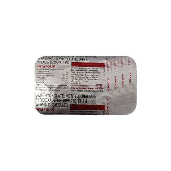Intafol D Capsule 10'S - Price, Uses, Side Effects | Netmeds
