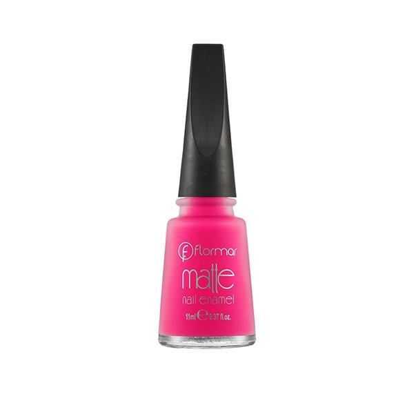 Buy Flormar Matte Nail Enamel M09 Bright Pink 11 ml Online at Discounted Price | Netmeds