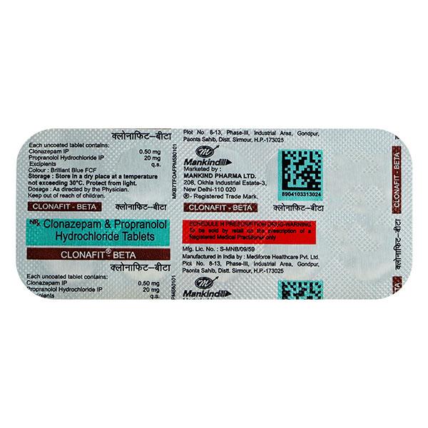 Clonafit Beta Tablet 10'S - Price, Uses, Side Effects, and Substitutes ...